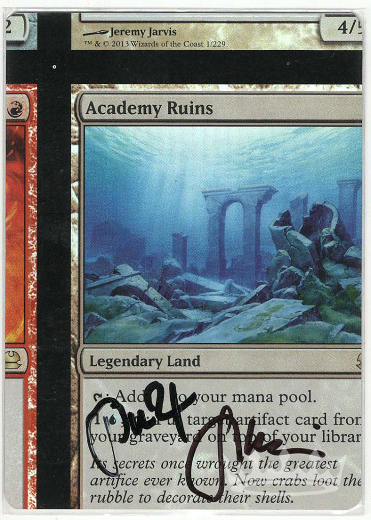 Academy Ruins (Foil NFC Miscut, Signed by Artist) – MTGKingpin