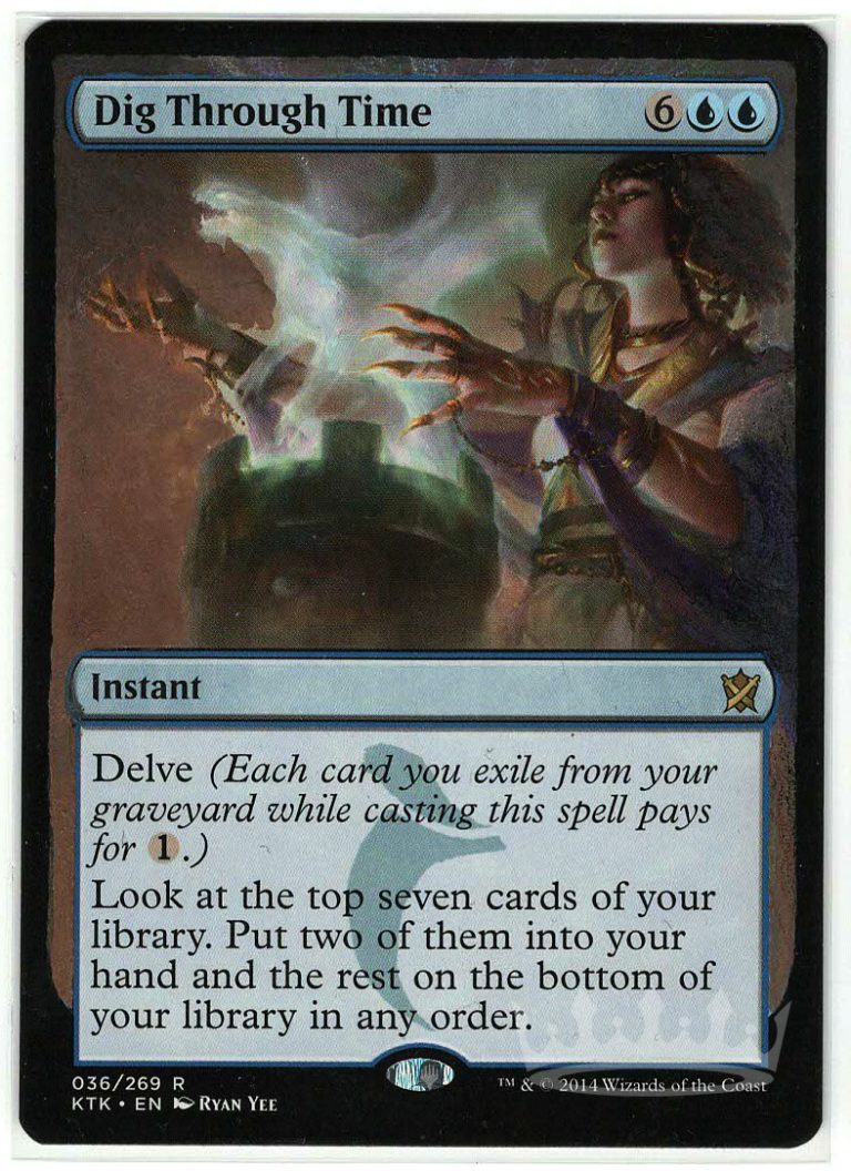 Dig Through Time (altered) – MTGKingpin