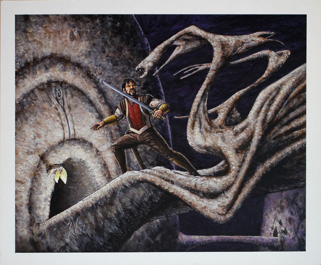 Ensnaring Bridge Original Magic: The Gathering Art – MTGKingpin