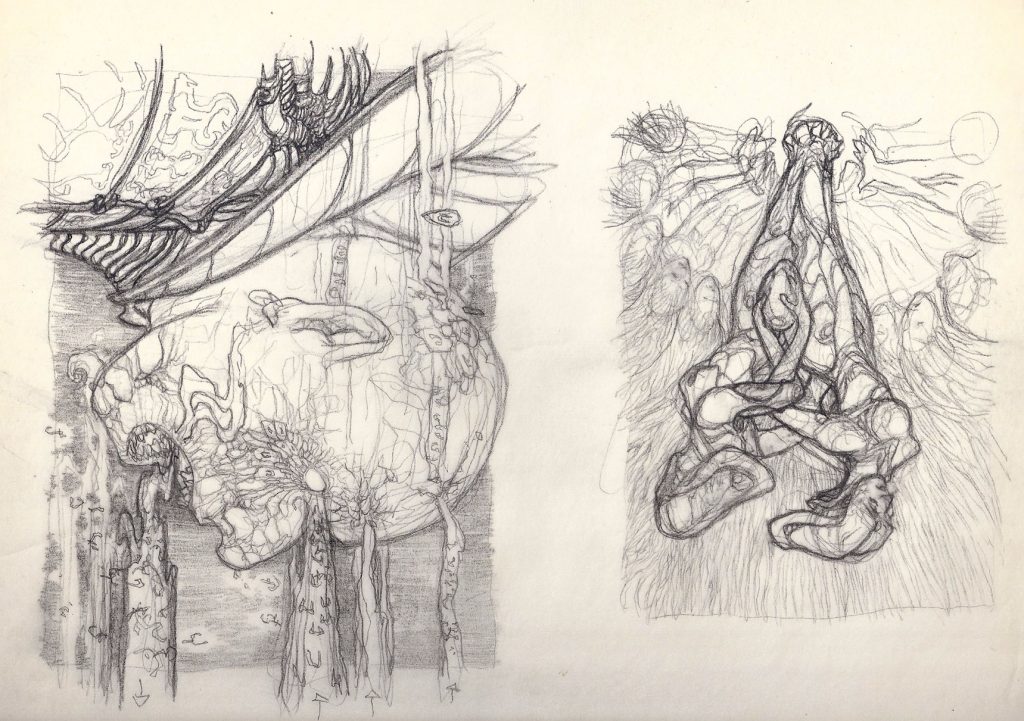 Hinder Original Magic: The Gathering Art (Prelim Sketch) – MTGKingpin