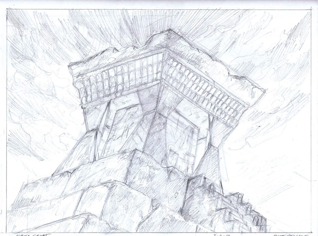 Mana Crypt Original Magic: The Gathering Art (Prelim Sketch) – MTGKingpin