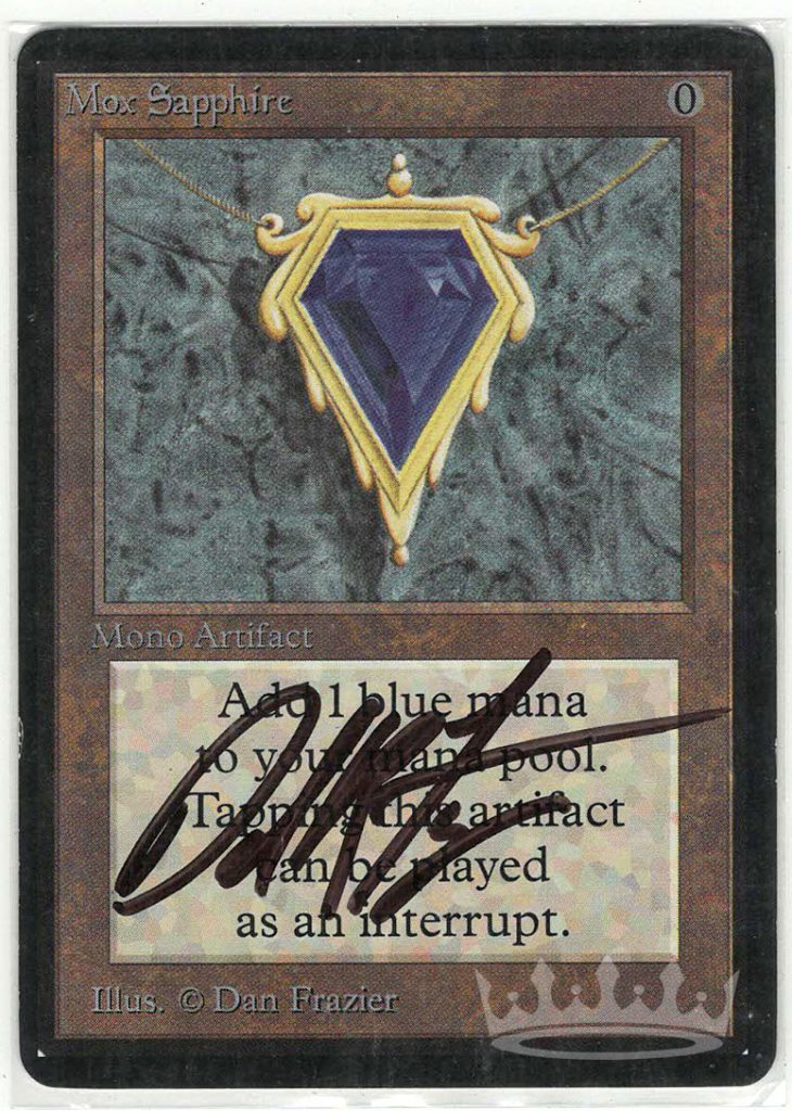 Mox Sapphire (Collector’s Edition Beta Cut, Signed by Artist Dan ...